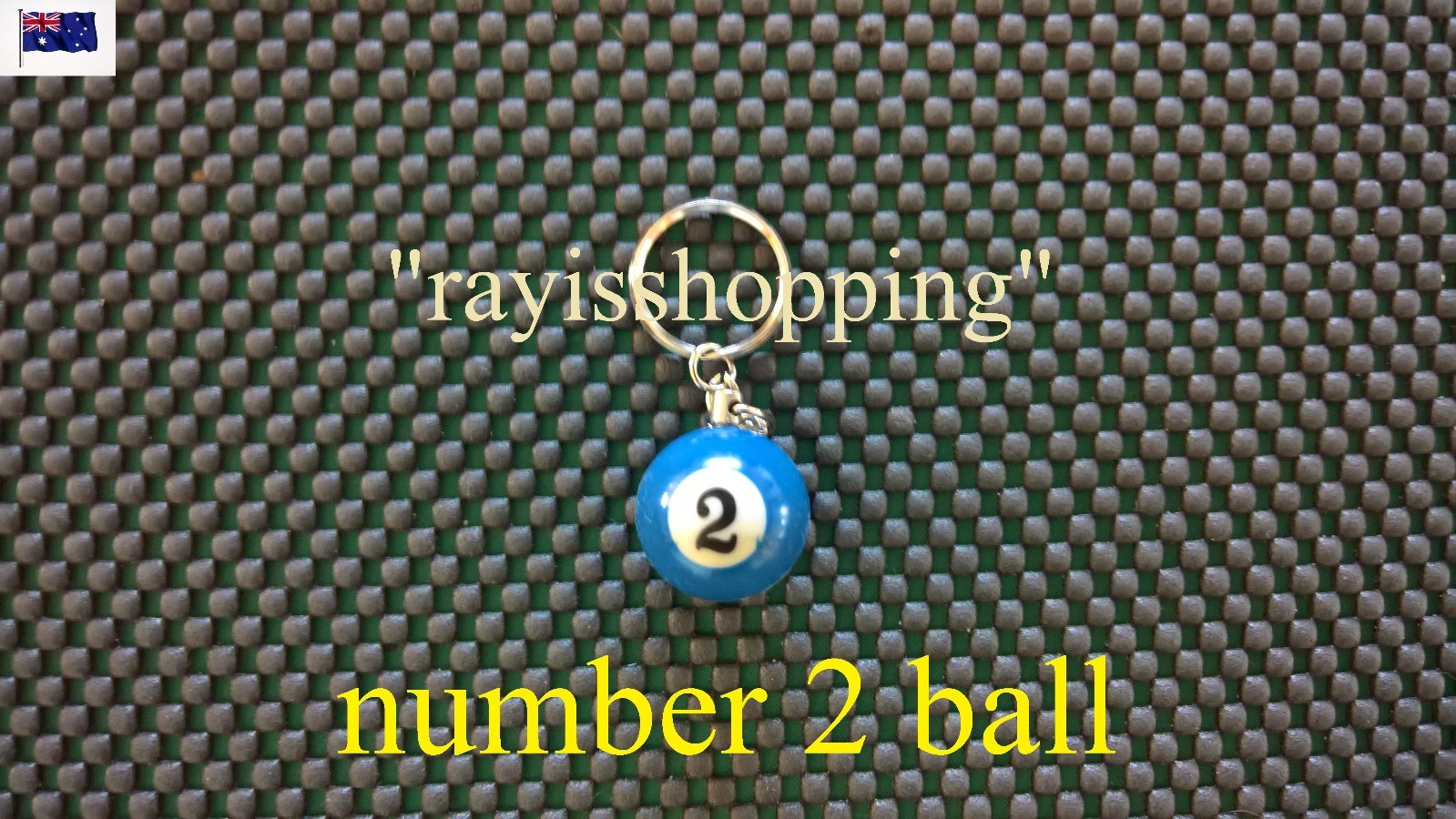 1 x Solid Snooker Billiards Pool Ball Keyring Keychain Key Ring Chain 8 ...