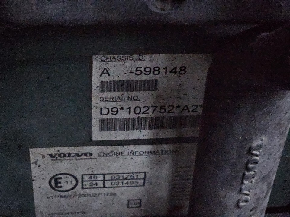 Volvo FM9 D9 Engine D9A 300 Motor Tipper Truck Lorry Bus D9A300 Export ...