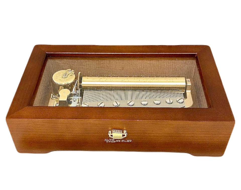 72note Music Box Canon - Johann Pachelbel -Roof Window Made In Japan ...