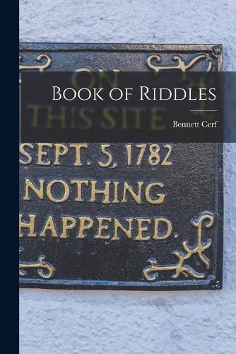 Bennett 1898-1971 Cerf Book of Riddles (Paperback) (UK IMPORT ...