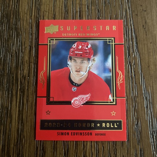 2023-24 upper deck hockey series 2 Simon Edvinsson RED RC Honor Roll ...