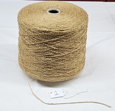 RICRAC YARN 98% Rayon 2% Nylon 1000 YPP 3 lb 14oz Cone Camel Color | eBay
