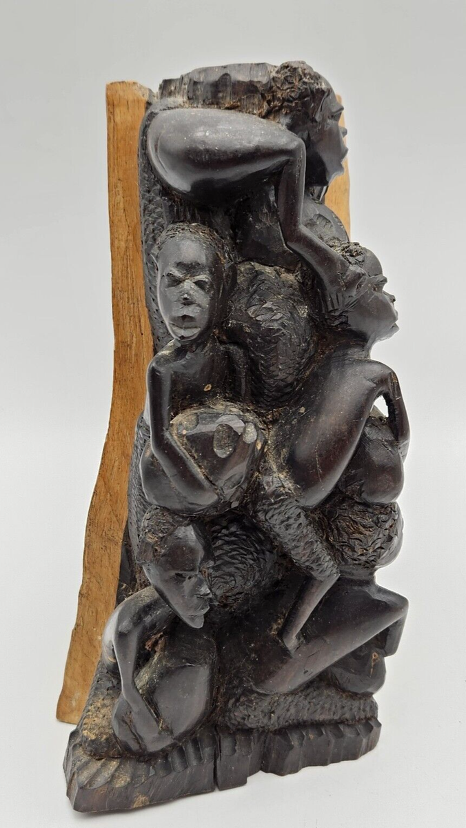 Makonde Tree Sculpture African Family Tree Blackwood