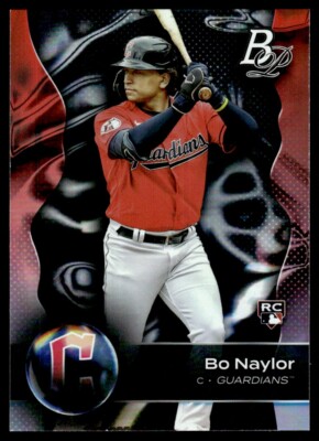 Bo Naylor 2023 Platinum Bowman Rookie Card RC #82 Cleveland Guardians ...
