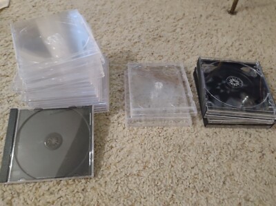 17-Pack Empty CD/Disc Jewel Cases Box 13-single 2-double 2-quadruple | eBay