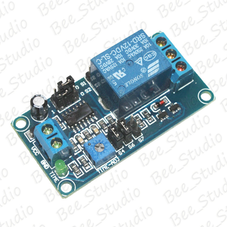 DC 5V 9V 12V Delay Relay Timing Delay Timer Turn on Delay Turn off ...