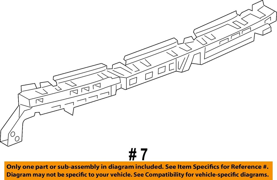 GM OEM 13-16 Malibu Limited Bumper Components-Center Bracket 22934598 ...