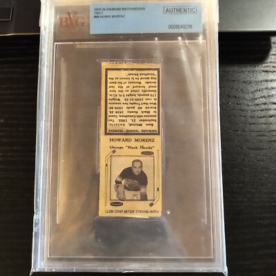 Howie Morenz - 1935-36 Diamond Matchbooks Tan 1 #49 - BVG AUTHENTIC | eBay
