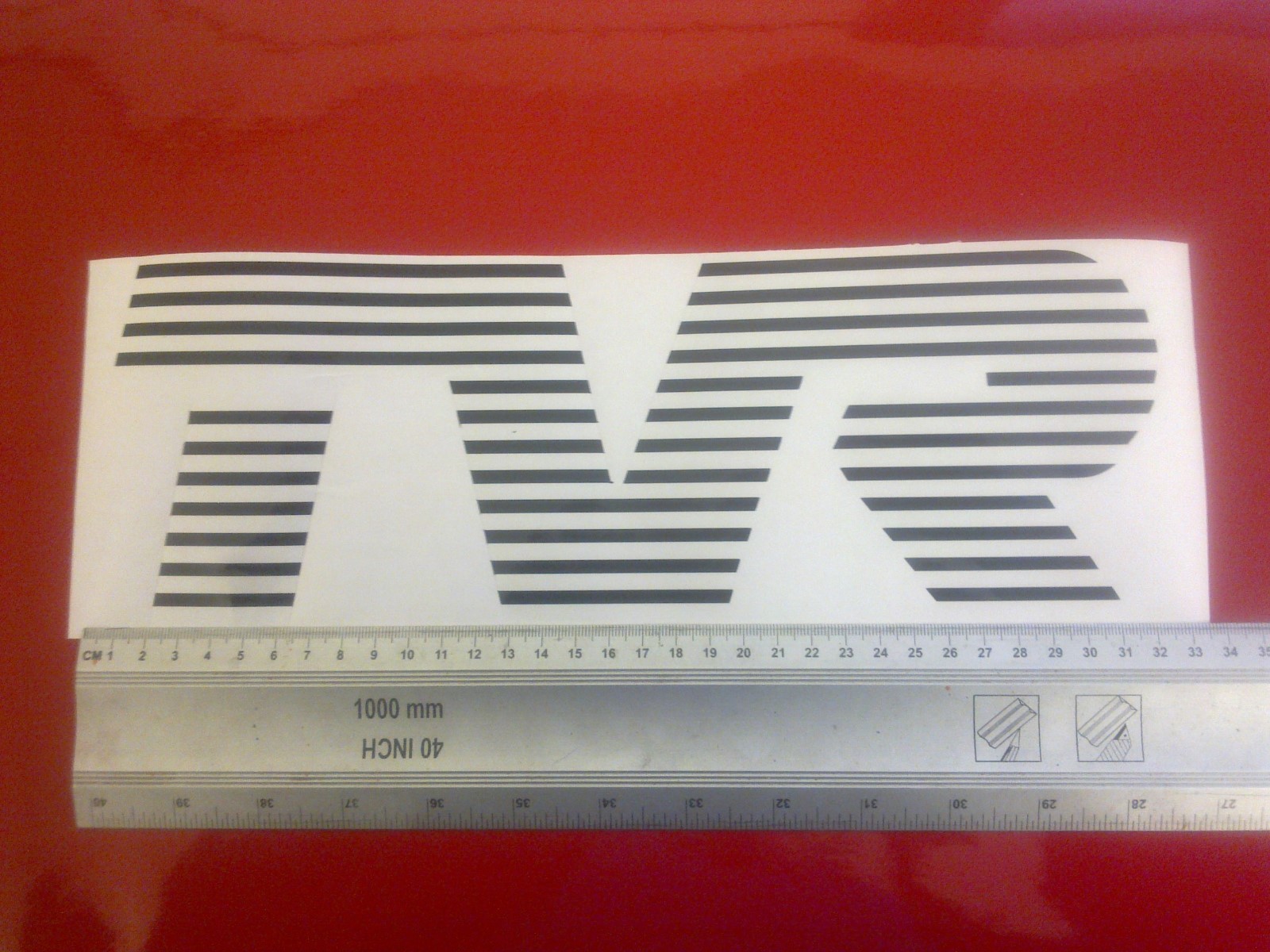 TVR front panel bonnet decal graphic badge sticker 280i 350i Taimar | eBay