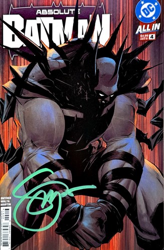 Absolute Batman #4 2025 DC Comics 4th Print Signed Scott Snyder COA | eBay