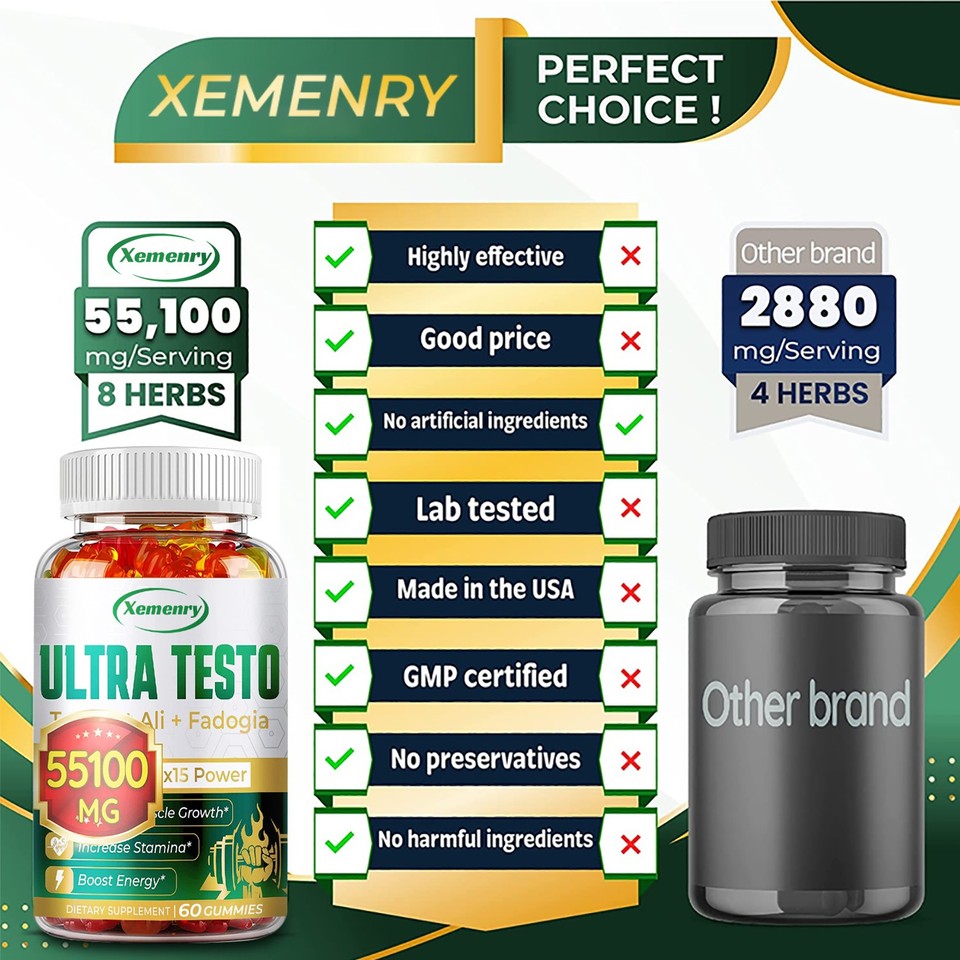 Ultra Testo -Testosterone Booster,Muscle Health - Horny Goat Weed, Maca ...