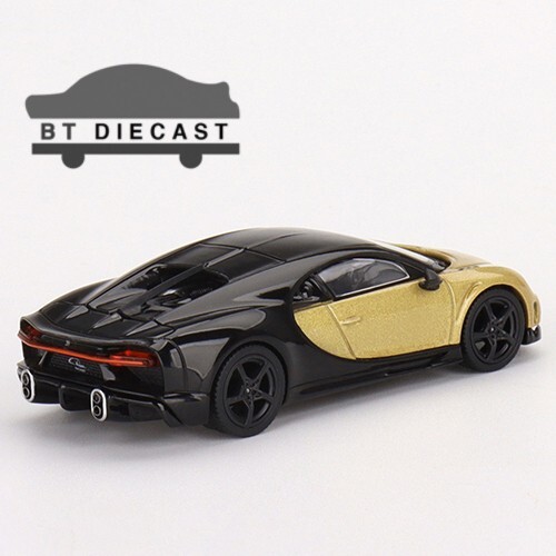 MINI GT BUGATTI CHIRON SUPER SPORT 1/64 DIECAST MODEL CAR GOLD / BLACK ...