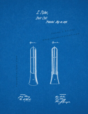 Duck Call Patent Print Blueprint | eBay