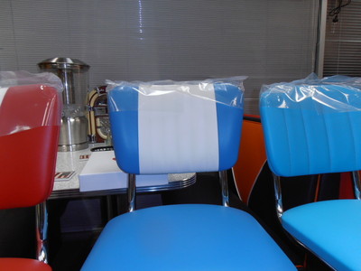 USA Made 50's Commercial Grade Bar Stool + Malibu 2 Tone Back : Mr ...