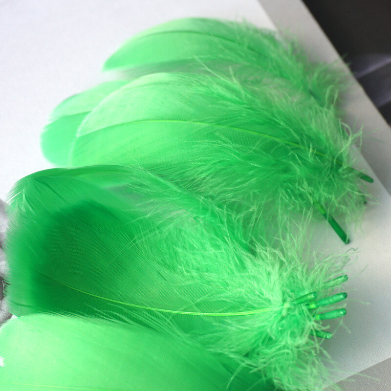 100PCS DIY Multicolour Feather Filled With Decorative Materials Crafts ...