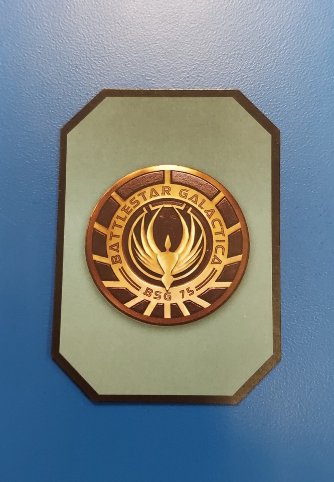 BATTLESTAR GALACTICA CCG RARE DEMO Card BSG-AQ.009-DEMO Leader of ...