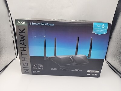 NETGEAR Nighthawk AX6 RAX45 6-Stream Wifi Router | eBay