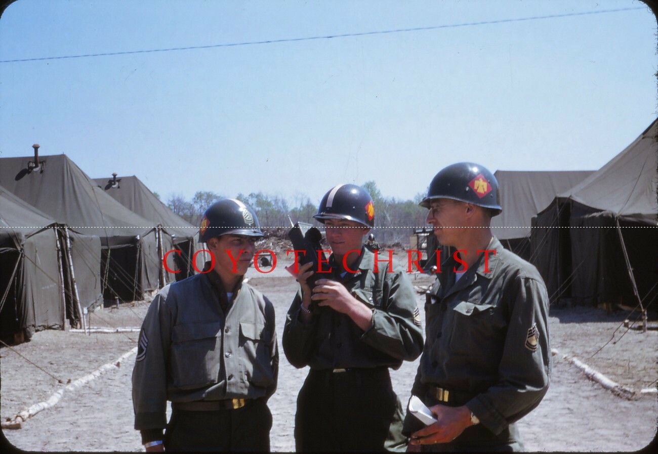 Orig Slide 45th INFANTRY DIVISION Thunderbirds CAMP STRONG JAPAN Korean ...