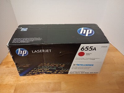 HP 655A Magenta Original LaserJet Toner Cartridge, CF453A Damaged Box ...