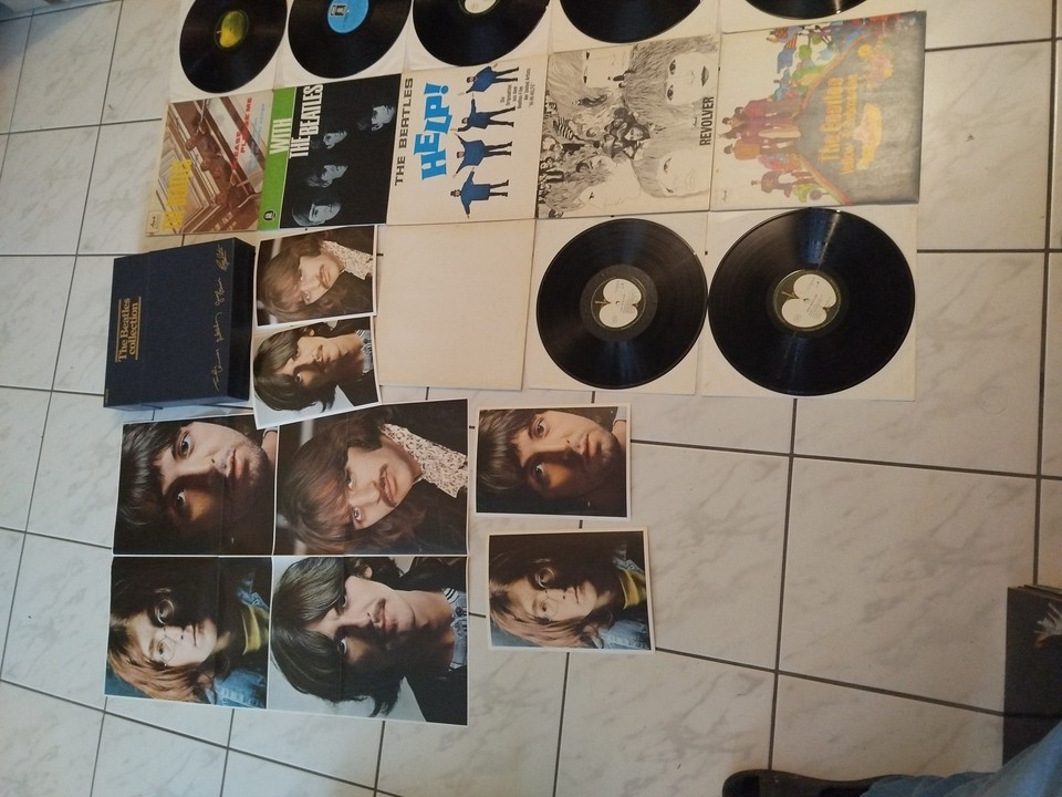 The Beatles Collection Box 14 LPs +Poster+4 Bildkarten...1C198-53163 ...