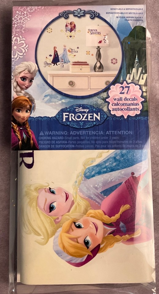 Disney FROZEN Wall Decals 27 Stickers Room Decor Elsa Anna Olaf 4 ...
