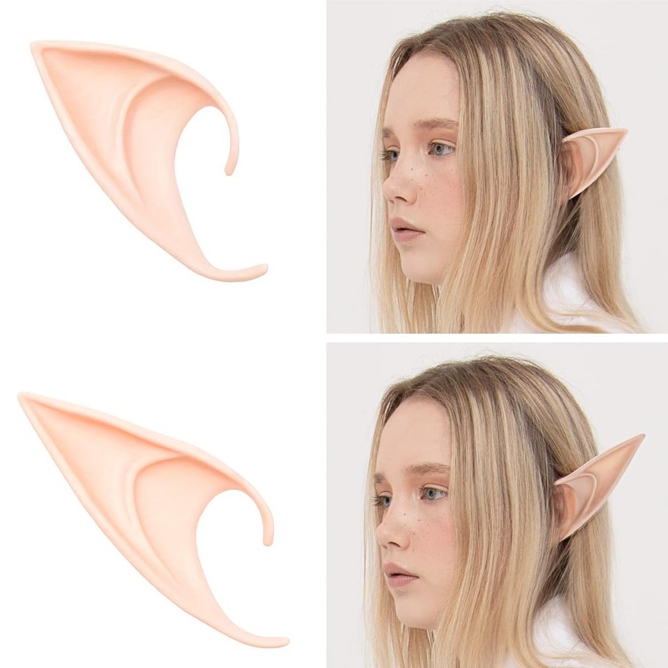 Two Pairs Of Elf Ears, Long And Short, Pointed Ears, Cosplay Props ...
