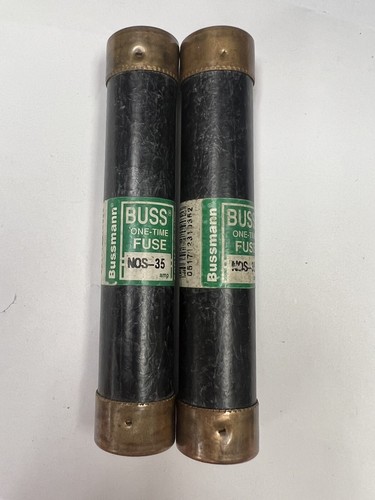 (2) NEW BUSS NOS-35 ONE-TIME FUSE 600V | eBay