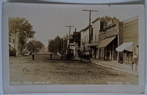 Antique Real Photo Postcard-East Main St-Delmar Iowa-1908 to 1910 | eBay