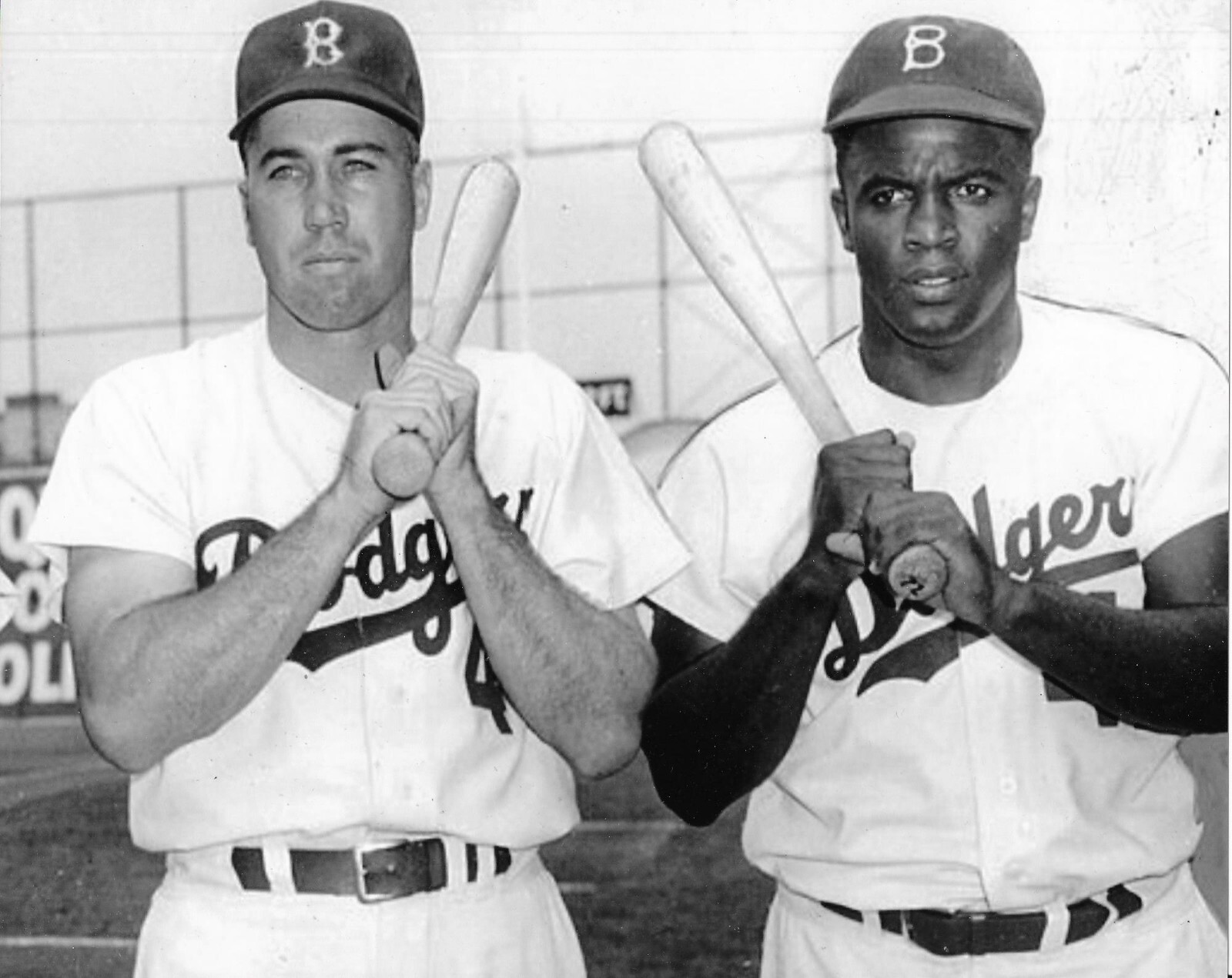 Duke Snider Jackie Robinson Photo Brooklyn Dodgers 10x8 Baseball Photo ...