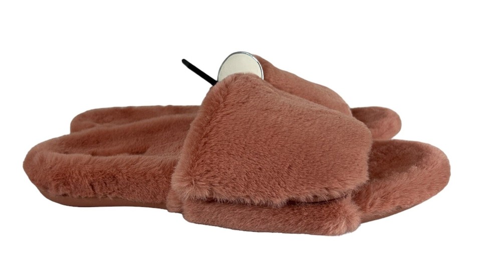 NEW Vionic SOFT Faux Fur Adjustable Dream Supportive Women’s Slippers ...