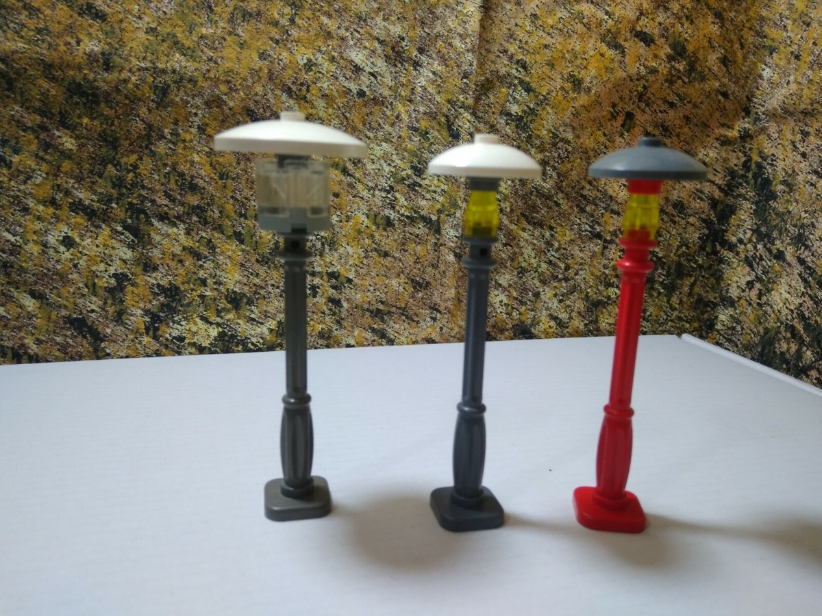 Lego Walkway Light Poles Verkeer Straat Licht Stad Bouwstenen Bricks