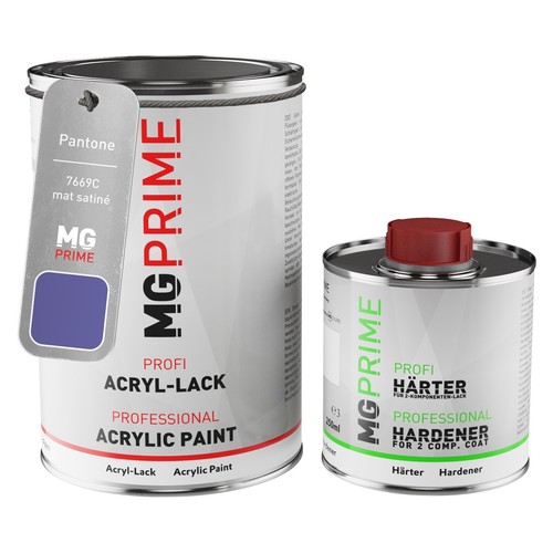 Pantone 7669C Violet mat satiné peinture acrylique 1,5L durcisseur y.c ...