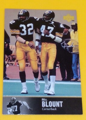 1997 upper deck UD NFL football legends Mel Blount #25 Steelers Fast ...