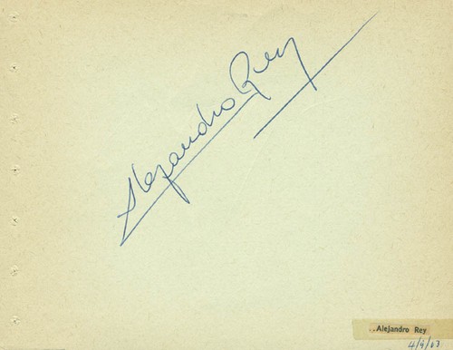 ALEJANDRO REY - SIGNATURE(S) | eBay