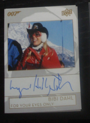 2019 UPPER DECK JAMES BOND CERTIFIED AUTOGRAPH LYNN HOLLY JOHNSON | eBay