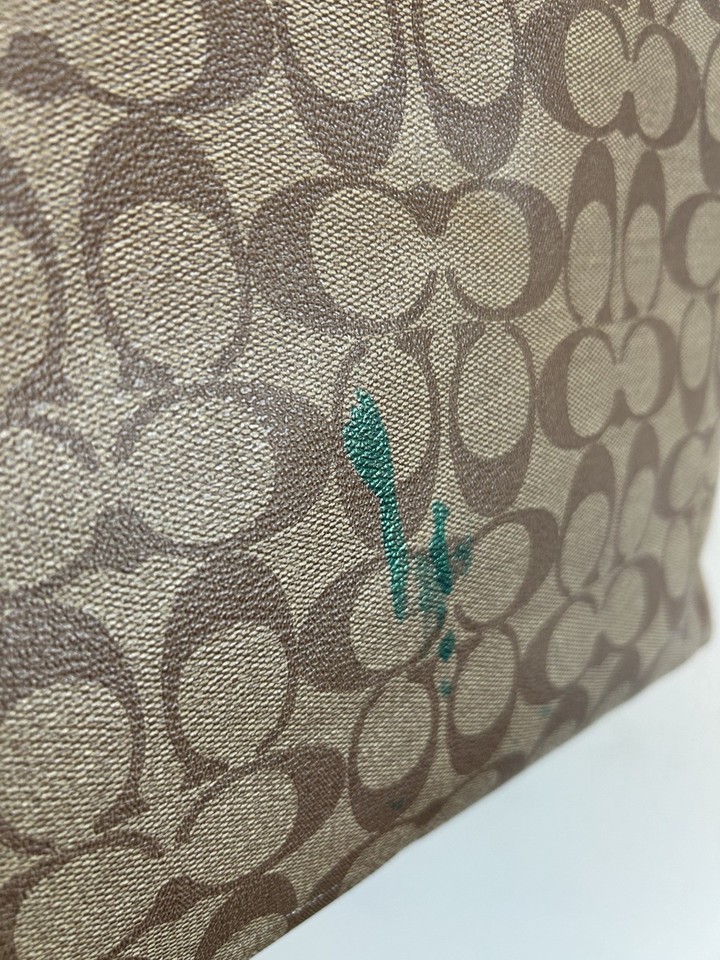 Coach 76636 Town Tote Purse Shoulder Handbag - Brown 193971252643| eBay