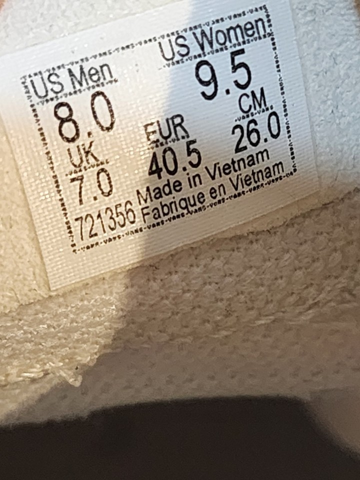 VANS "Off The Wall" Ultrarange Exo White Shoes 721356 Womens 9.5, Mens ...