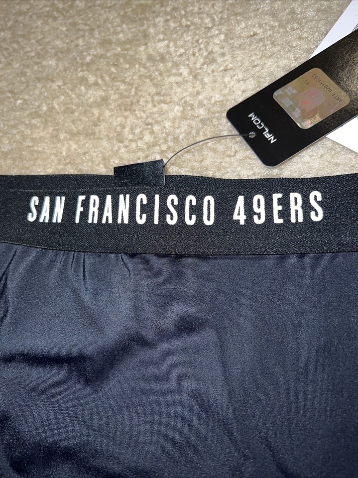 San Francisco 49ers Bikini bottom womens sz M Black Brand NFL Apparel ...