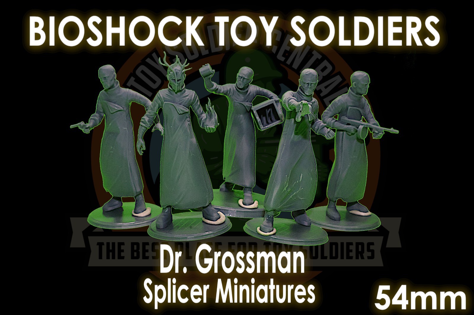 BioShock Toy Soldiers - Dr Grossman Splicer Miniatures 54mm Minis (1:32 ...