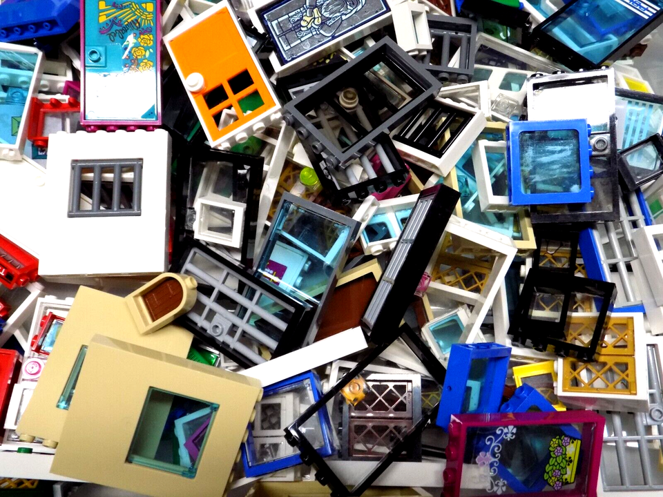 40 piece!!! Lego Windows and Doors Super Fun Lot {WASHED} | eBay