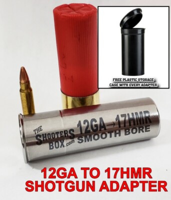 12GA to 17HMR Shotgun Adapter - Chamber Reducer - Stainless - Free ...