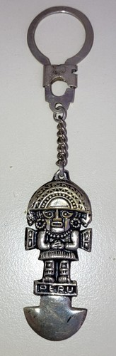 Vintage Sterling Silver Mayan Aztec Warrior Key Ring holder | eBay