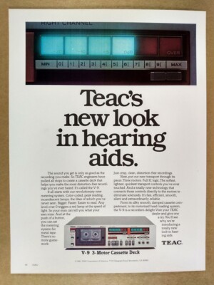 1981 TEAC V-9 Cassette Deck vintage print Ad | eBay