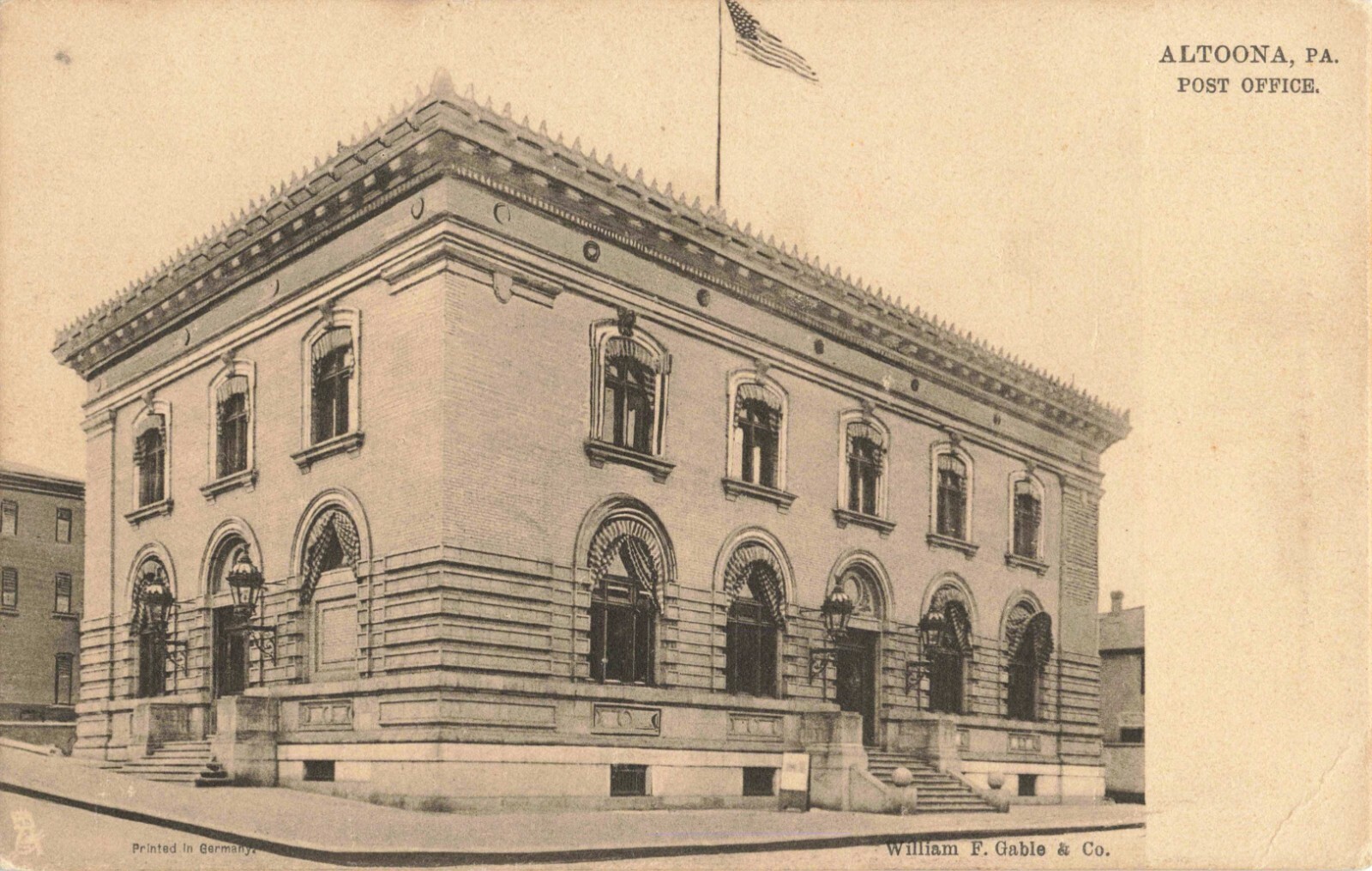 Postcard Post Office Altoona Pennsylvania | eBay