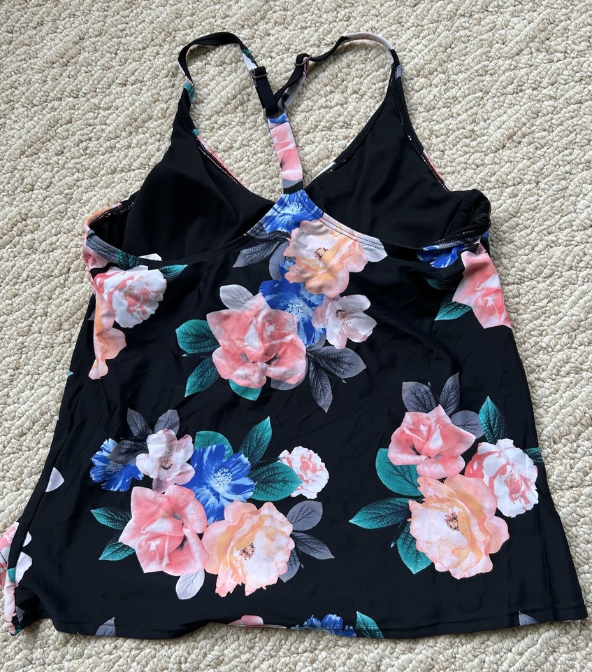 Women’s Floral Swim Top Tankini Size 10 | eBay