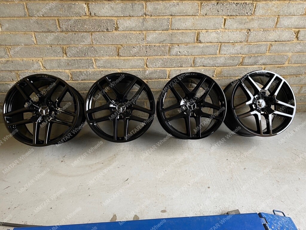 Mercedes 21' GLE Coupe GLE43 GLE450 Genuine AMG Gloss Black Alloy ...