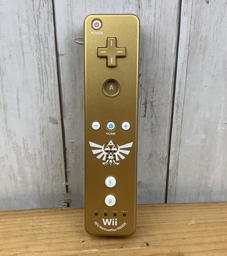 Nintendo Wii Legend Of Zelda Skyward Sword Remote Gold Motion Plus ...