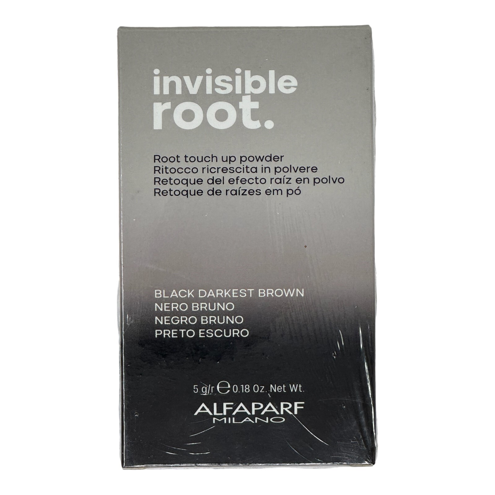 Alfaparf Invisible Root Root Touch Up Powder Black Darkest Brown 0.18 ...
