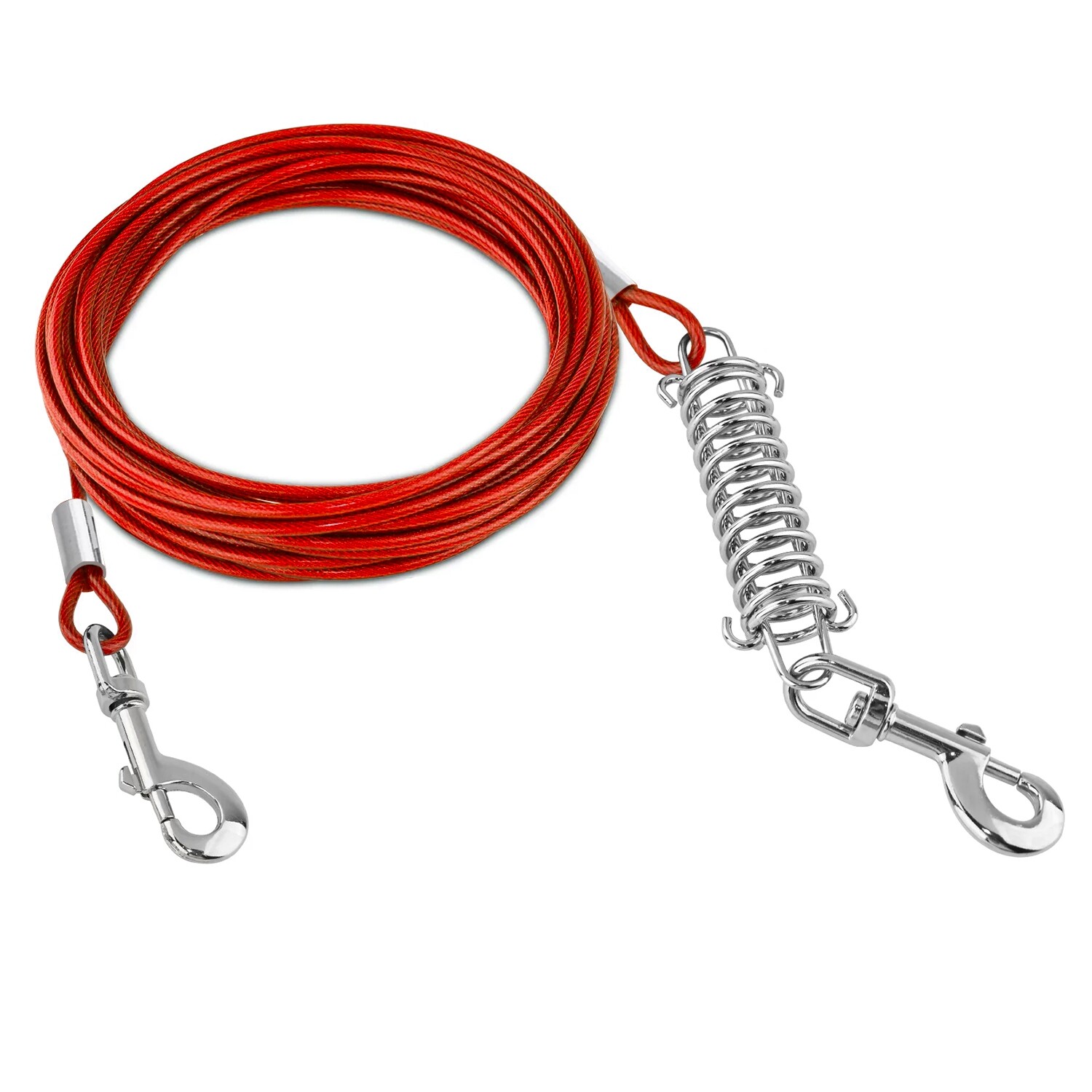 Premium Tie Out Cable for Large Dogs up to 125 Lbs 10-ft to 50-ft Lead ...