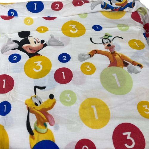 Disney Mickey Mouse Goofy Donald Numbers Twin Flat Sheet | eBay